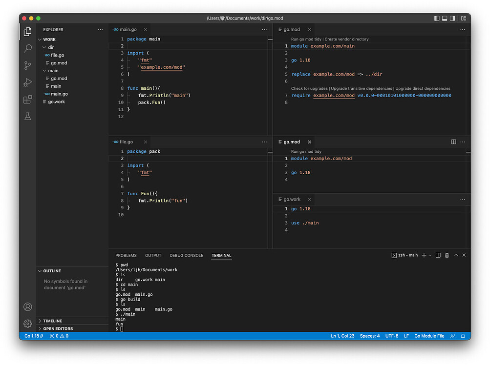 Folder name = package name = module name - Getting Help - Go Forum