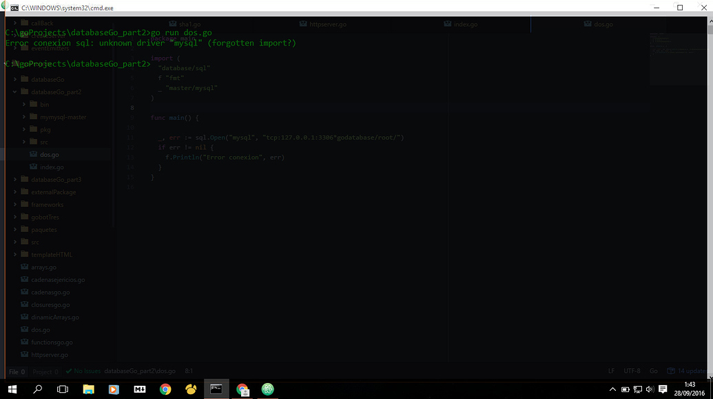 Sql Unknown Driver Mysql Forgotten Import Getting Help Go Forum 1217